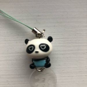 Accessories | Cute Lucky Asian Panda Keychain Bell Charm | Poshmark